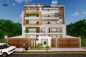 4 Floors Residential Building Design – Design King